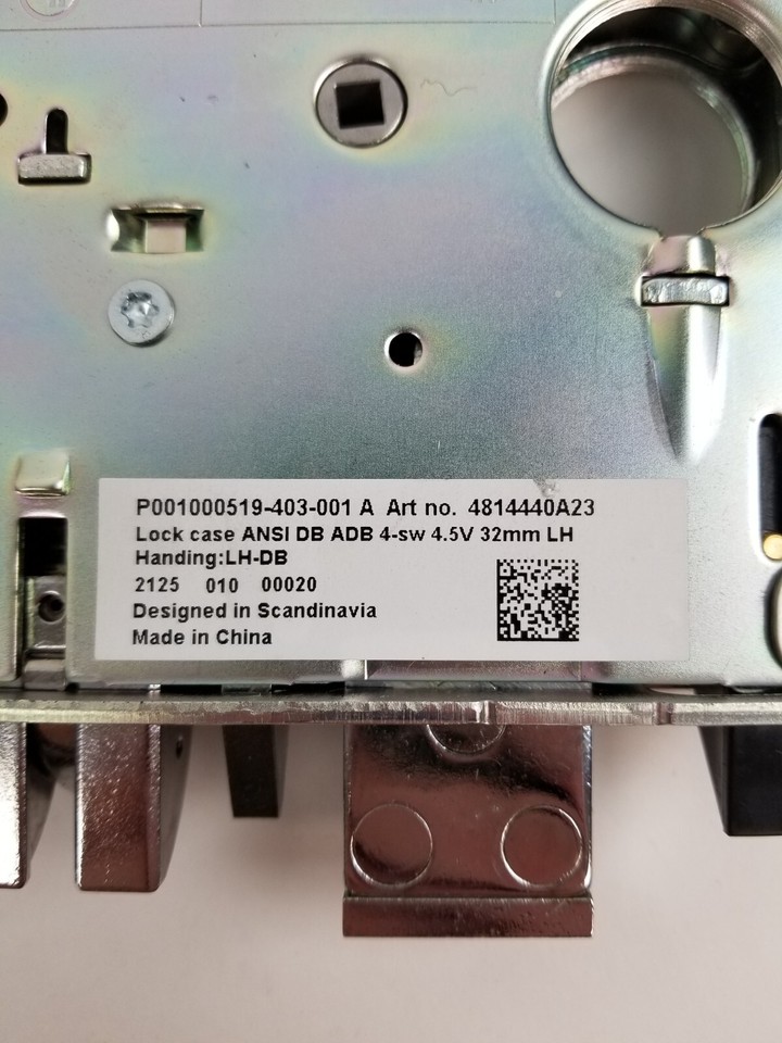 Assa Abloy P001000519-403-001 Vingcard Lock Case Left Handed 4.5V 32mm NEW | eBay