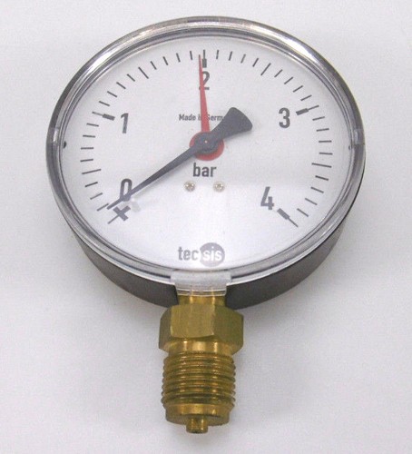Tecsis Manometer 0-4 bar Ø100mm 1/2" | eBay.de