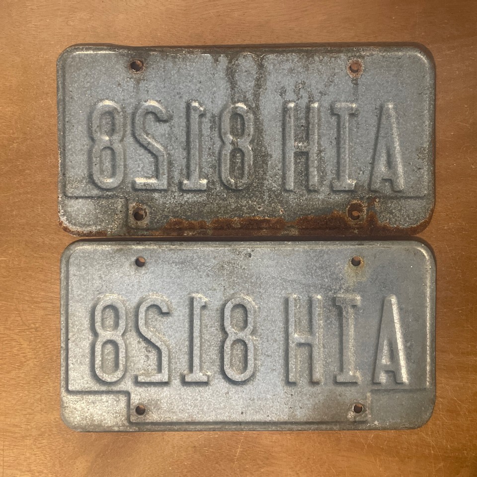 2002 Ohio License Plate Pair # AIH 8128 Henry County | eBay