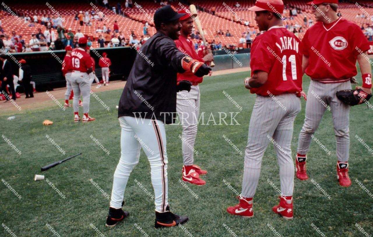 EV126 Barry Bonds Giants & Barry Larkin Reds Baseball 8x10 11x14 16x20 ...