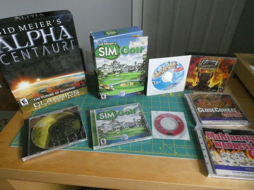 PC Game Lot | Alpha Centauri, SimGolf, RollerCoaster Tycoon, Fallout ...