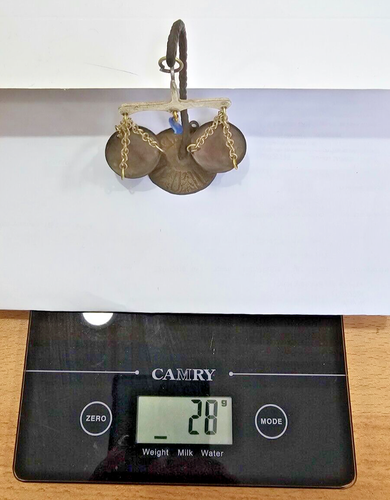 Vintage Antique Miniature Brass Balance Scale, Dollhouse Decor Lawyer ...