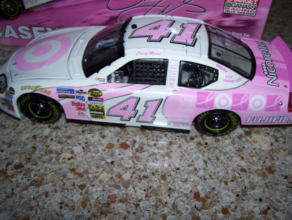 SIGNED BY CASEY MEARS # 41 CASEY MEARS BREAST CANCER AWARENESS 2005 ...