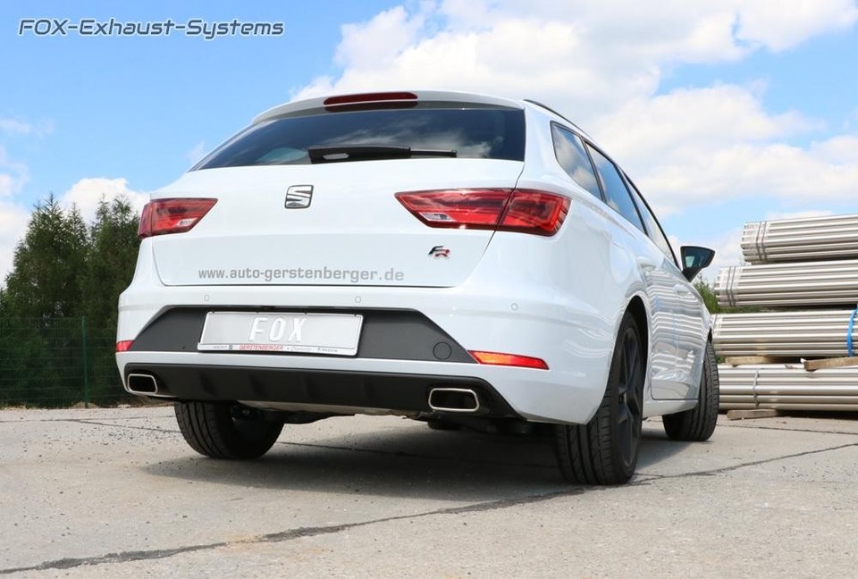 Duplex Sport Exhaust System Since Opf Seat Leon 5F St 2.0l TSI Per ...