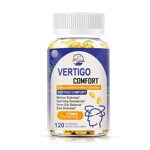 New Vertigo Relief 120 Capsules-Dizziness Relief, Drowsy Motion ...