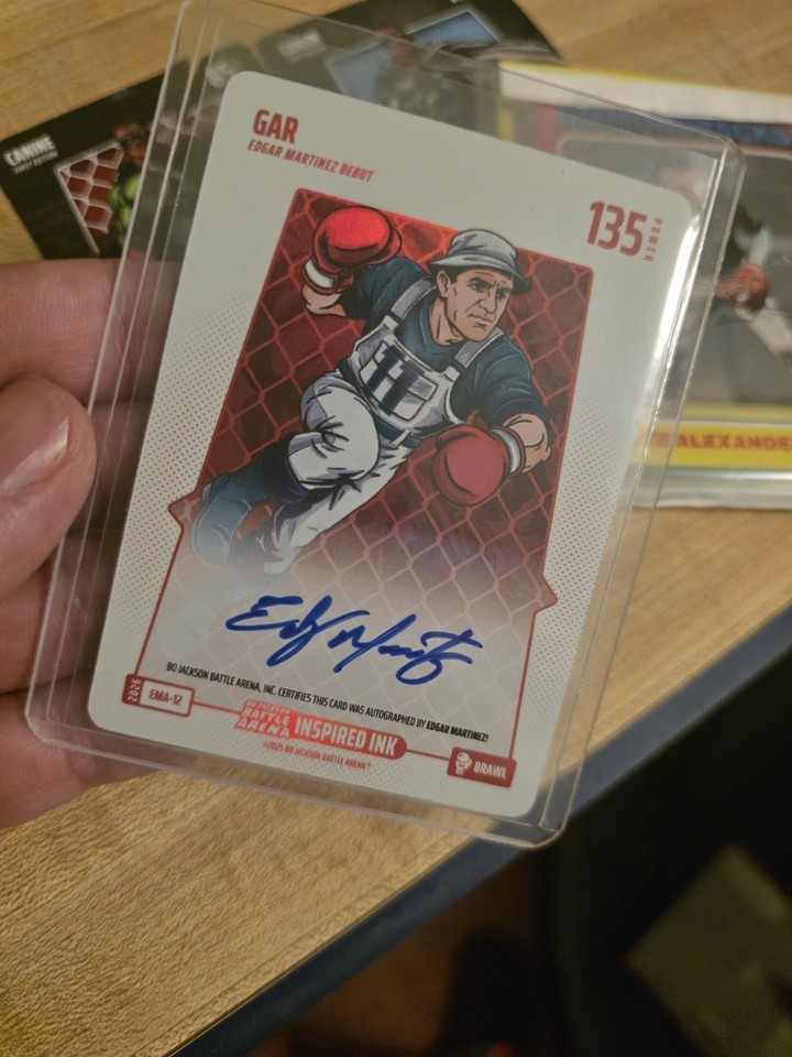 2026 Bo Jackson Battle Arena Edgar Martinez aka GAR Brawl SP Debut Auto ...