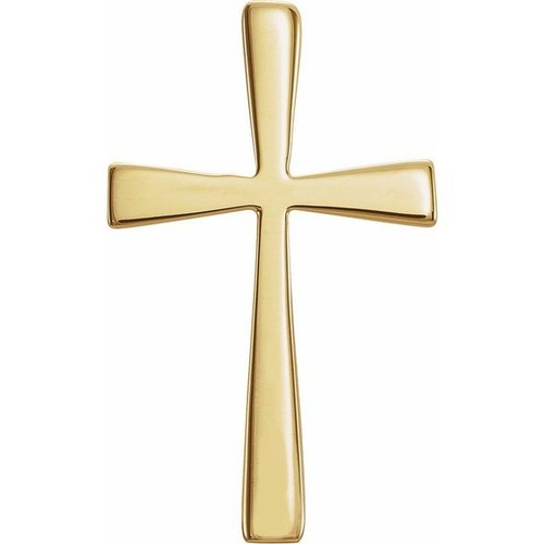 18K Yellow 18x11 mm Cross Pendant | eBay