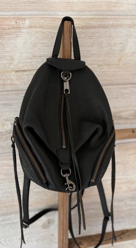 Rebecca Minkoff Julian Mini Leather Backpack In Black | eBay