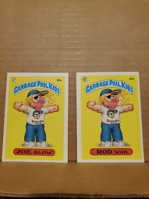 🔥🔥1986 Garbage Pail Kids OS3 #84a JOE BLOW & 84b Rod Wad🔥🔥 | eBay