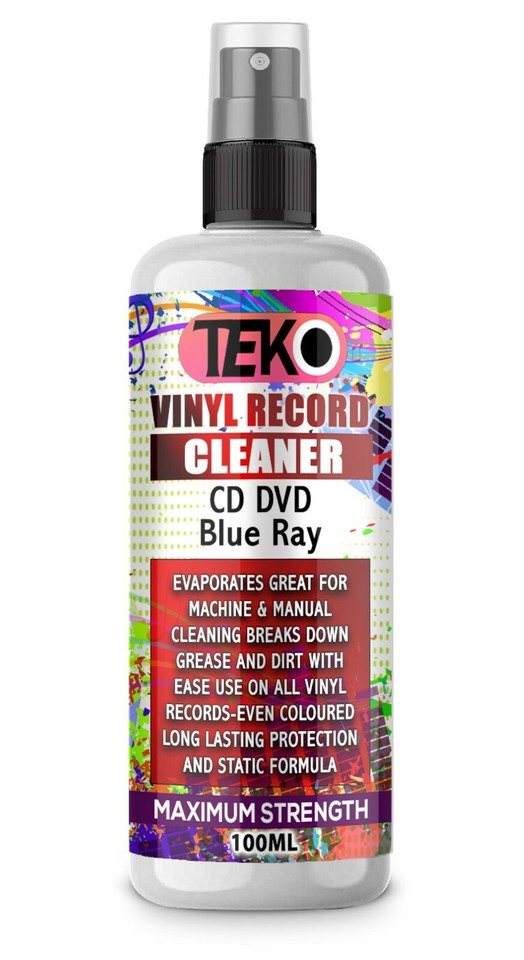 PROFESSIONAL VINYL RECORD CLEANER CD DVD CLEANING FLUID SPRAY/ CAP FAST ...