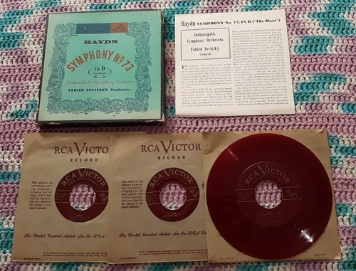 Fabien Sevitzky 3 45 box set Haydn Symphony No 73 RCA Victor WDM 1312 ...