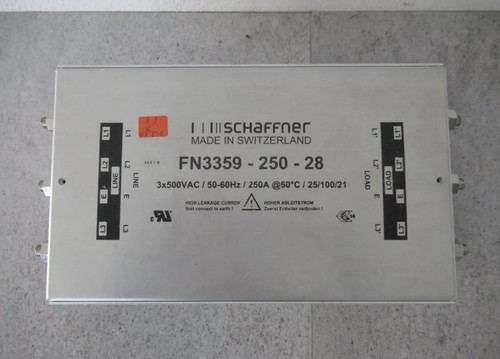 Schaffner FN3359-250-28 Power Line Netz Filter 3x500 VAC 250A | eBay
