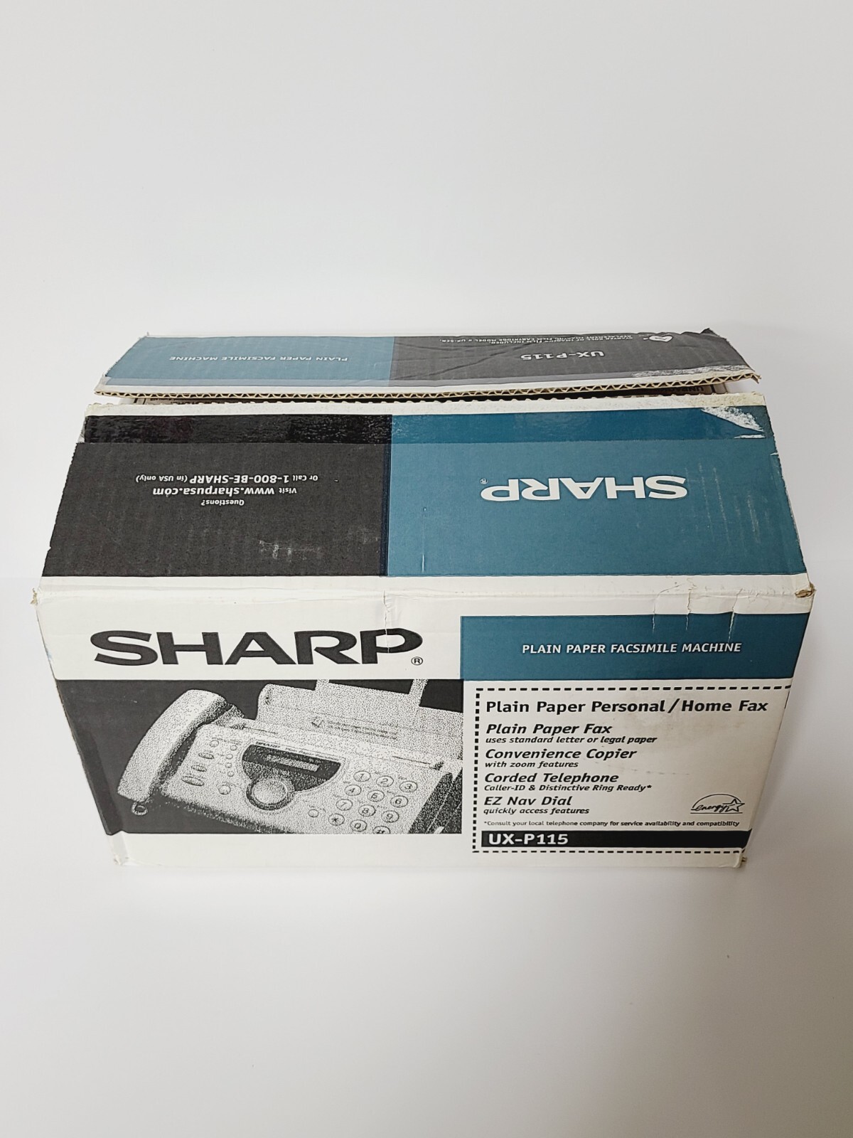 Sharp UX-P115 Plain Paper Fax Machine Phone Copier Facsimile Home ...