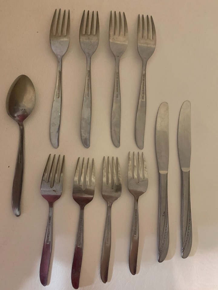 N.S. Co. Stainless Steel Japan NST20 Spoons, Forks, Knives 11 pc Set | eBay