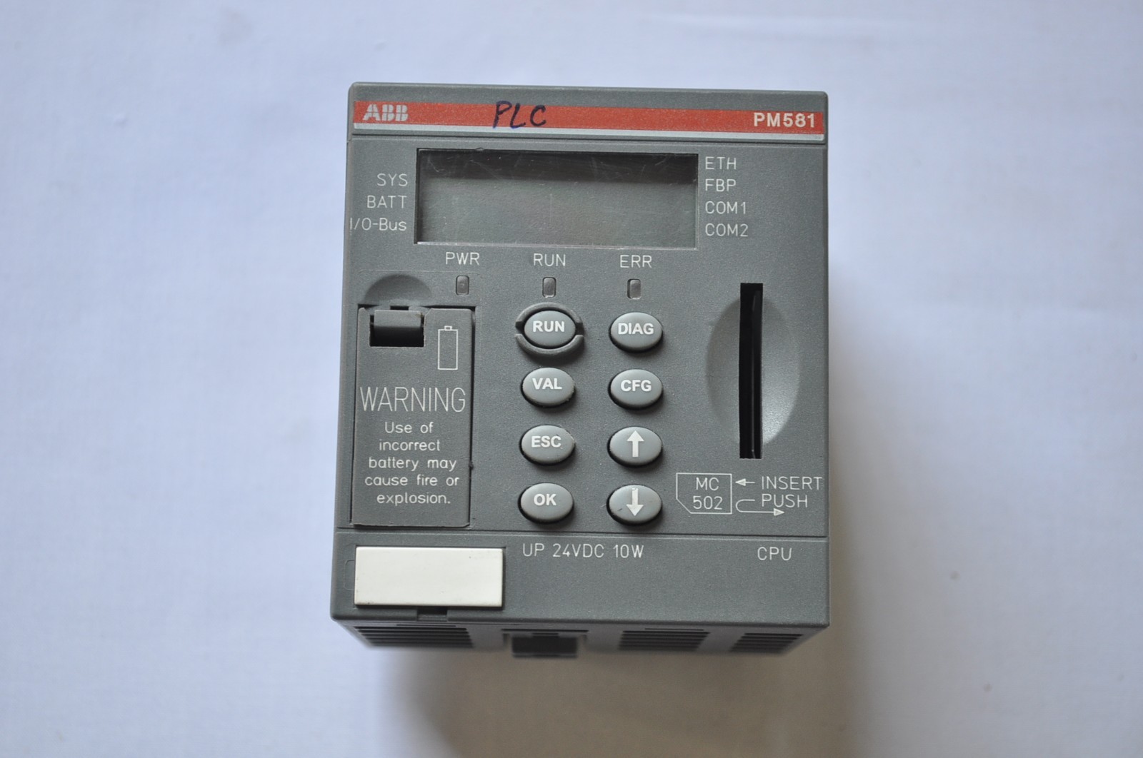 ABB PM581-ETH C2 1SAP140100R0170 Central Processing Unit 256kb Ethernet | eBay