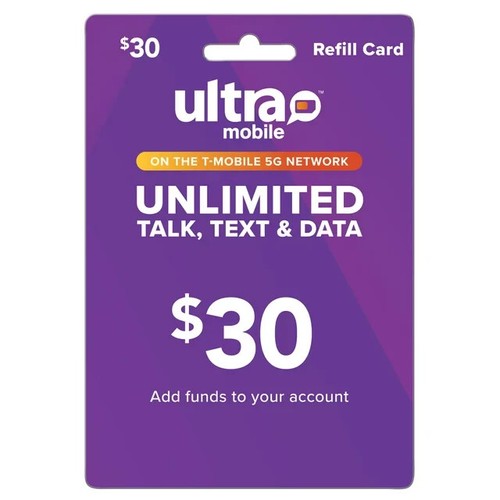 Ultra Mobile Prepaid Wireless $30 Direct Top-Up PayGo plans | eBay
