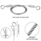 Adjustable Picture Hanging Wire 2PCS Mirror Frame Kit,Hold Up to 20kg ...