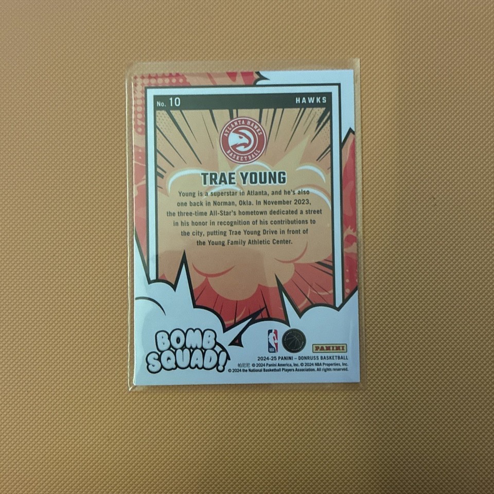 Panini Donruss 2024-25 Bomb Squad Insert #10 Trae Young Atlanta Hawks ...