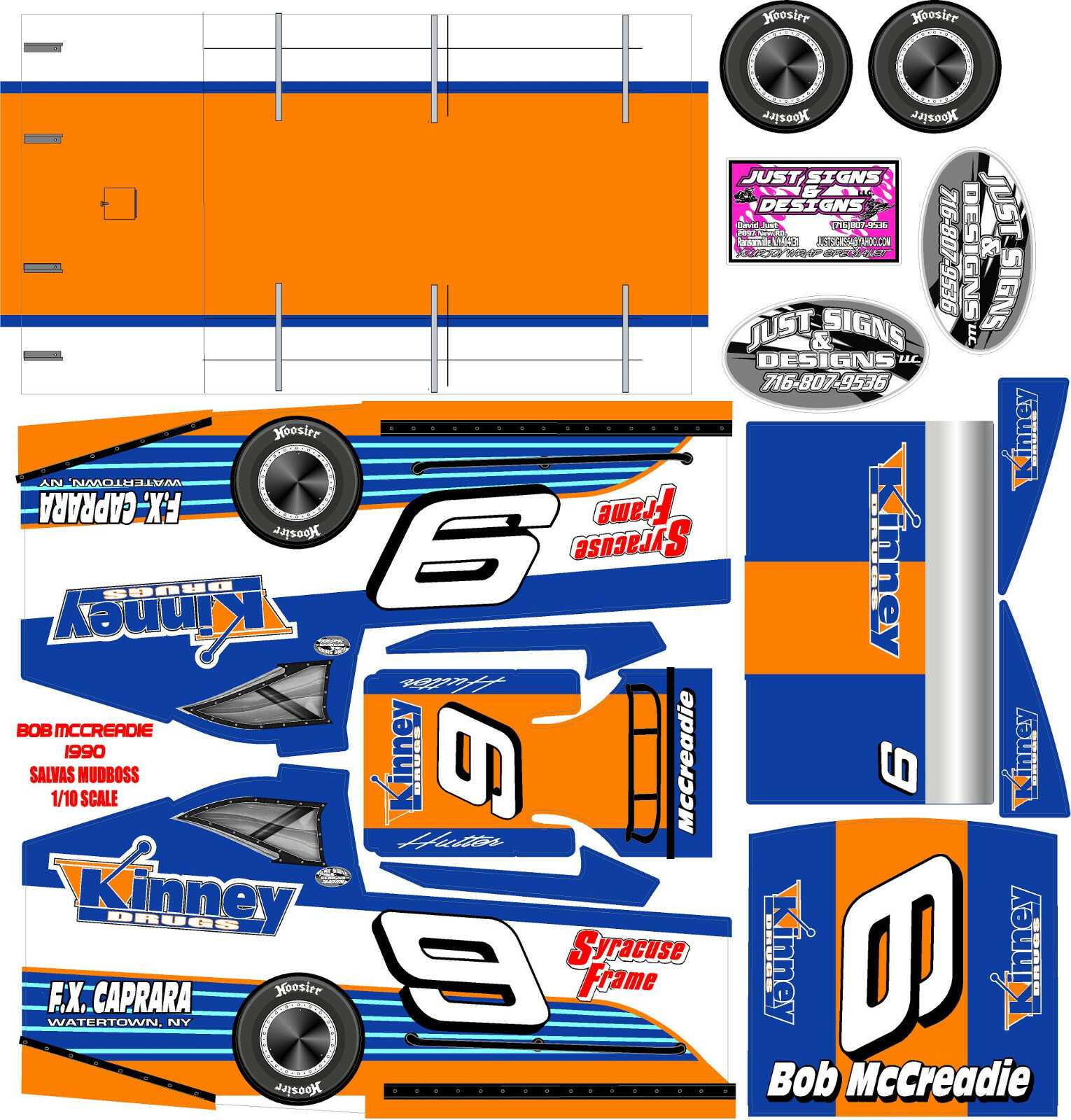 SALVAS MUDBOSS TRAXXAS SLASH BOB McCREADIE THEME WRAP KIT | eBay
