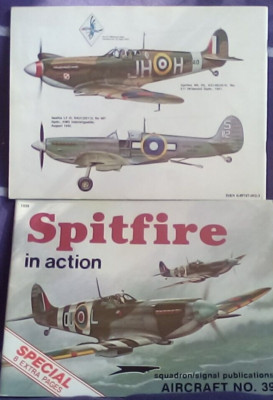 BR1 S/H BOOK SPITFIRE IN ACTION 58 PAGES FULLY ILLUSTRATED MILITARY WAR ...