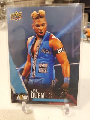 Marq Quen Blue Parallel Upper Deck AEW 2021 First Edition Wrestling ...