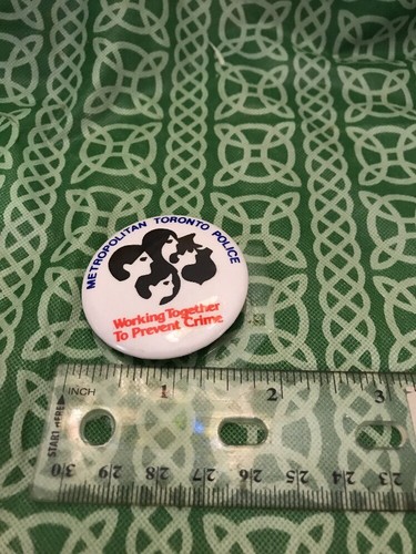 Metropolitan Toronto Police Working Together To Prevent Crime Pin ...