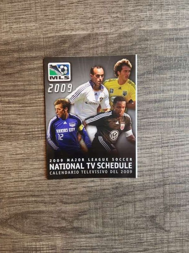 Major League Soccer 2009 National TV Pocket Schedule | eBay