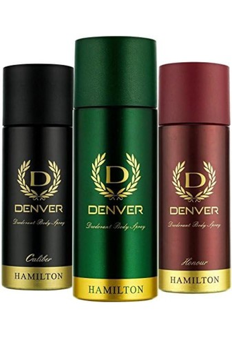 Denver Hamilton, Honour & Caliber Deodorant Body Spray 165Ml Each Combo ...