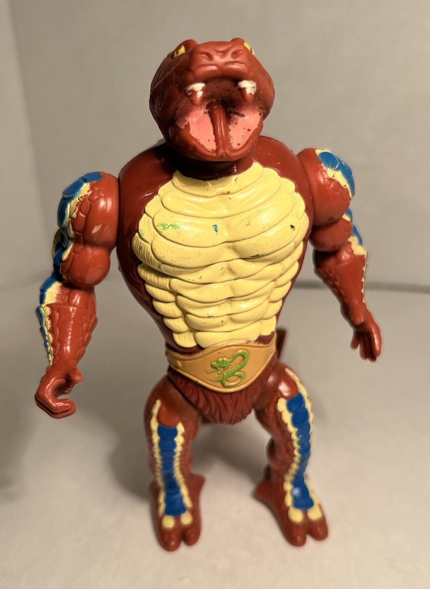 Vintage Masters of the Universe MOTU 1985 Rattlor Figure Yellow Neck | eBay