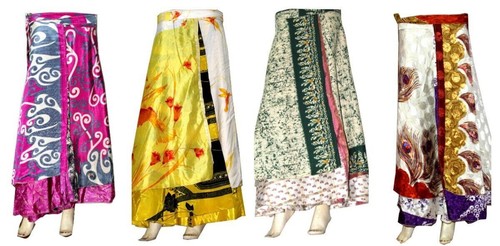 20 Pc Wholesale Lot Skirt Women Wrap Around Rapron Silk Short Long ...