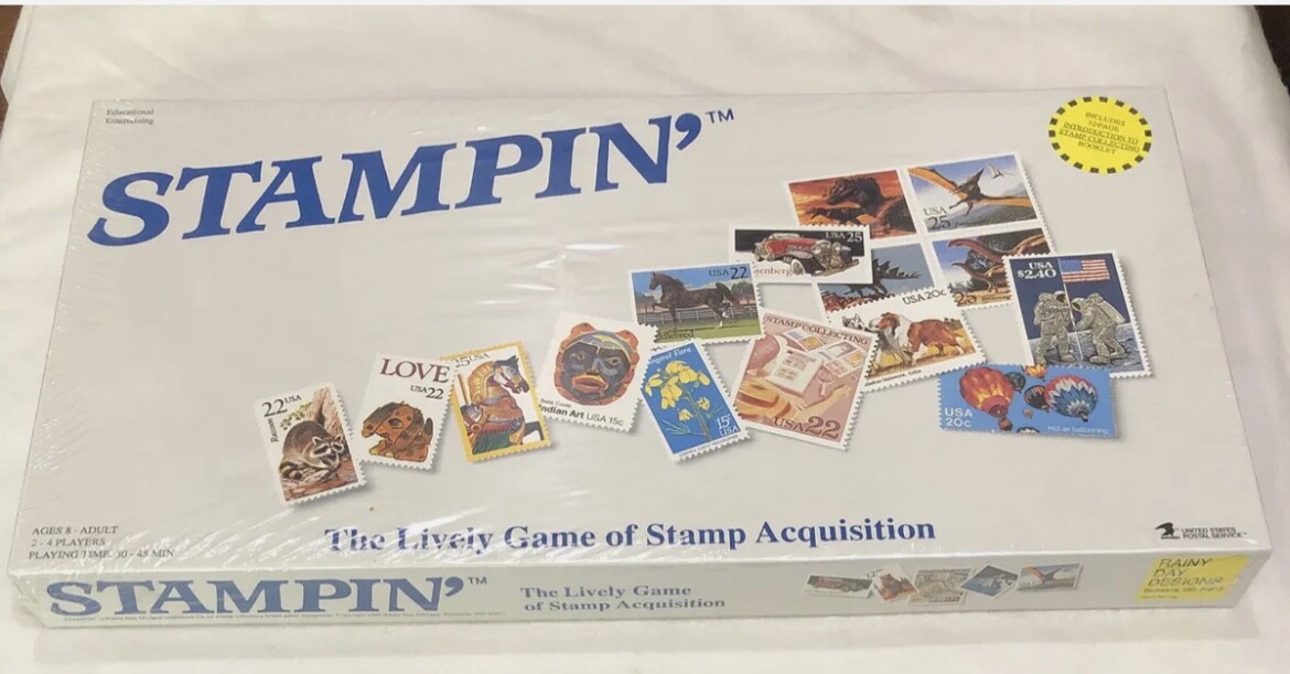 1989 Stampin' The Official USPS Stamp Collecting Game by Rainy Day ...