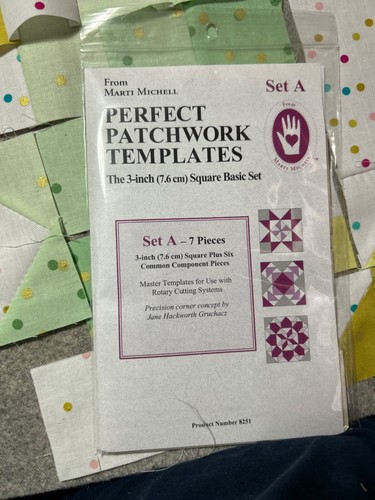 Marti Michell Perfect Patchwork Template-Set A - 3" Basic Square Set 7/Pkg | eBay