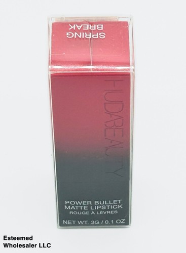 HUDA BEAUTY Power Bullet Matte Lipstick Spring Break 0.1oz | eBay