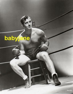082 JOHN PAYNE BARECHESTED BOXER IN RING BEEFCAKE KID NIGHTINGALE PHOTO ...