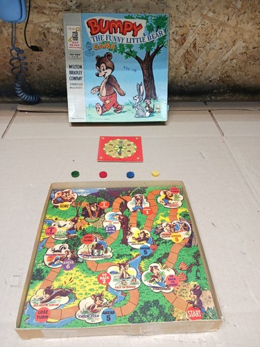 Vintage Bumpy the Funny Little Bear Game Milton Bradley 1955. Board ...