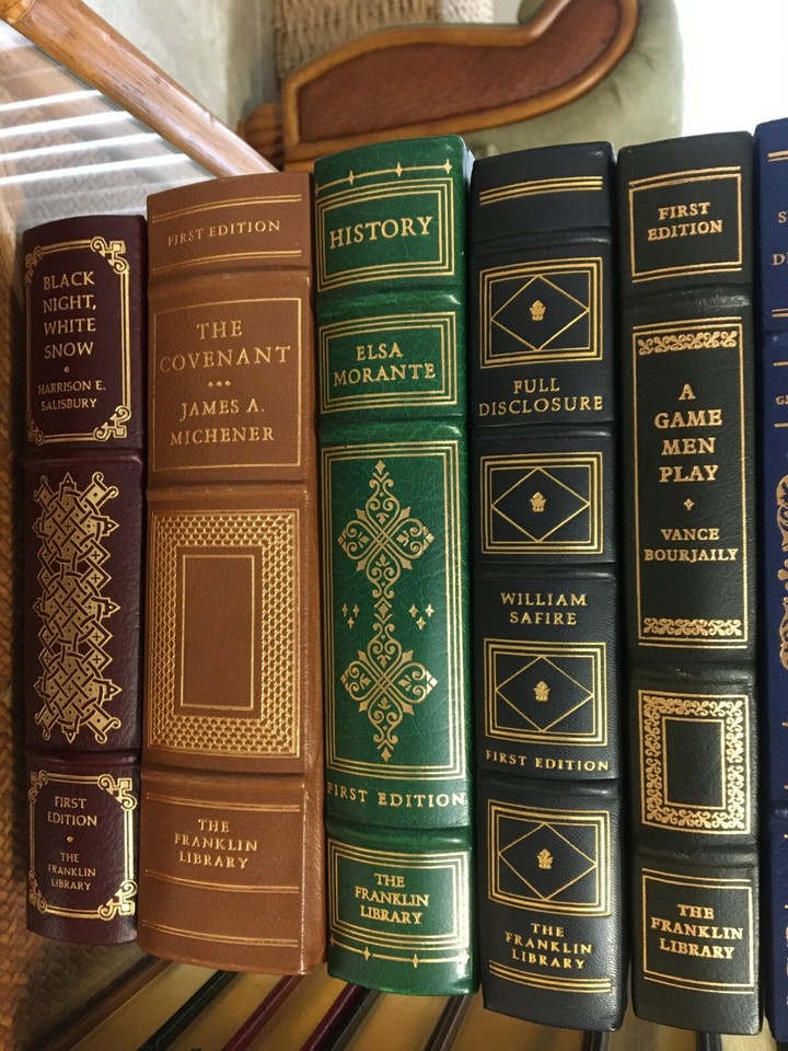 SELECT ONE Franklin Library First Edition Society LEATHER GOLD GILT ...