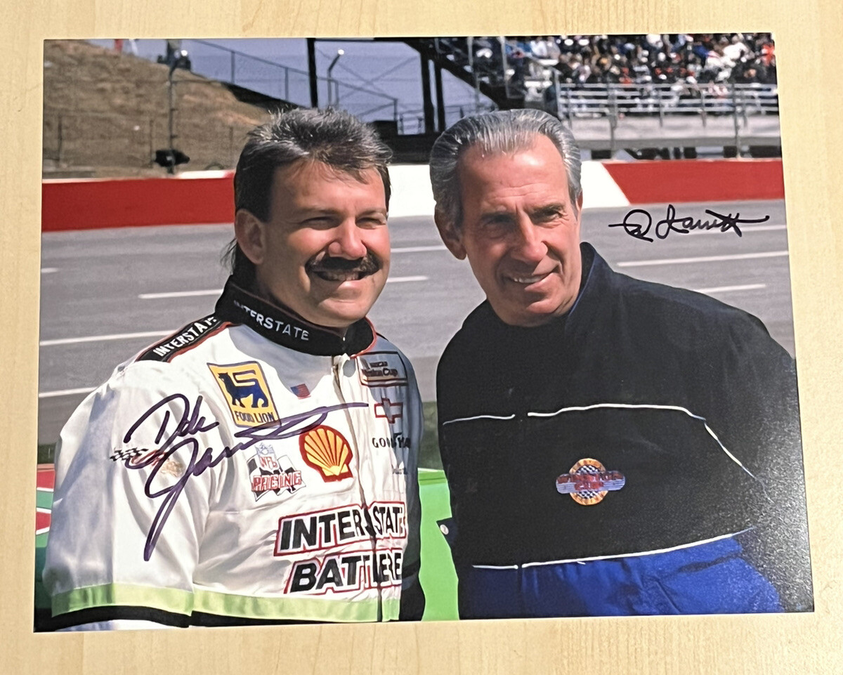 DALE JARRETT & NED JARRETT HAND SIGNED 8x10 PHOTO AUTOGRAPHED NASCAR ...