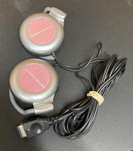 WOW! Nintendo Game Boy Advance GBA SP Pink Headphones OEM TESTED! | eBay