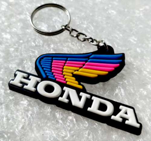 HONDA Rubber classic Motorcycle Wing Keychain / Keyring Collectables ...
