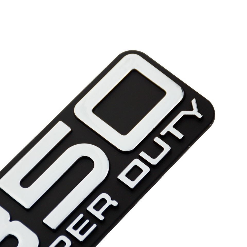 Fits For 99-04 F350 Truck Lariat Super-Duty Emblem Nameplate 1Pc Chrome ...