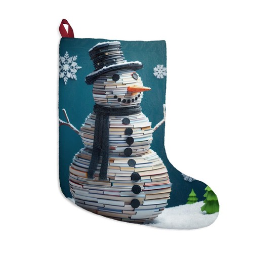 Enchanted Reader Snowman - Christmas Stockings | eBay