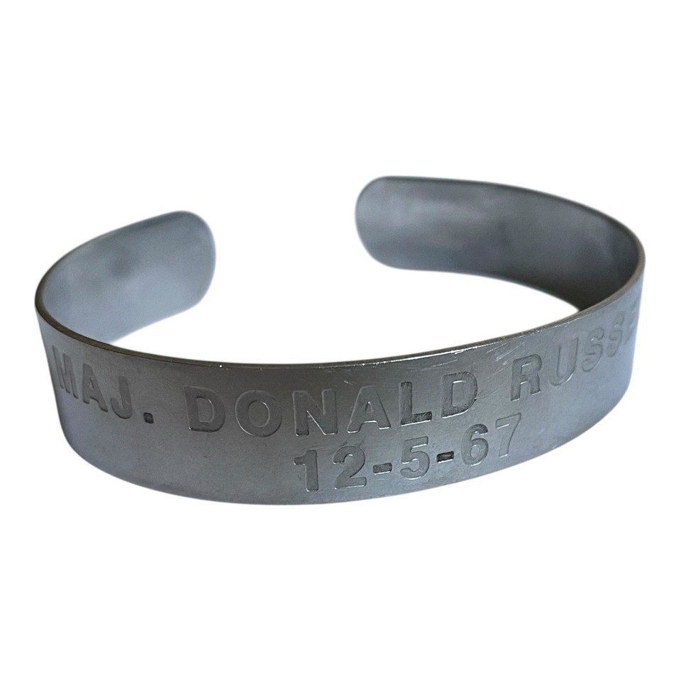 Vintage 1967 Viva Vietnam War MIA POW Bracelet Major Donald Russell ...