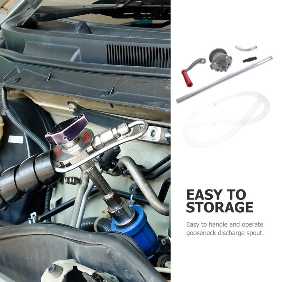 Self Priming Hand Pump Transfer Manual Aluuminium Rotary Drum Tank ...