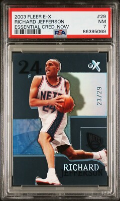 2003 FLEER E-X #29 ESSENTIAL CREDENTIALS NOW /29 RICHARD JEFFERSON SP ...