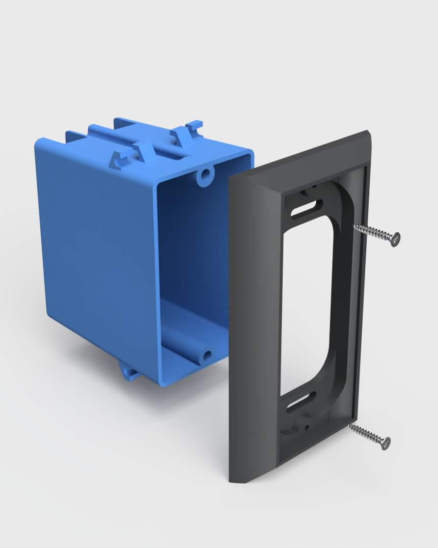 Ring PRO 2 video Doorbell 0.5" wall plate spacer. Mounting bracket | eBay