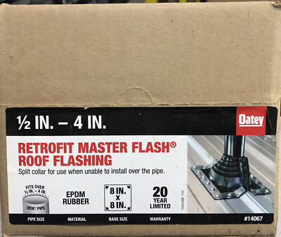 OATEY Retrofit Master Flash Roof Flashing 1/2” Thru 4” EPDM RUBBER | eBay