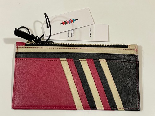 NWT THACKER New York Pink multi leather Ava Wallet & Card Case $128 | eBay