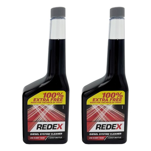 2 x REDEX Diesel Fuel System Cleaner 500ml=1Ltr - Reduces Exhaust ...