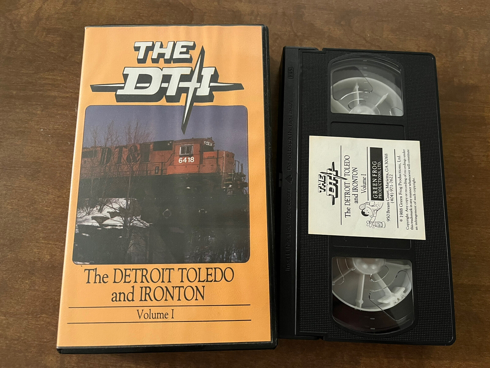 Vntg VHS Tape DTI Detroit Toledo Ironton Volume 1 Green Frog Railroad ...