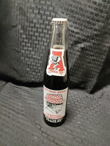 1979 Paul 'Bear' Bryant Alabama Crimson Tide Coke Bottle - Collectible ...
